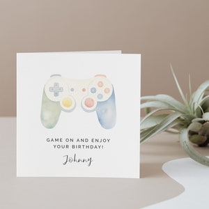 Editable Birthday Card Template, DIY Printable 90s Retro Game ...