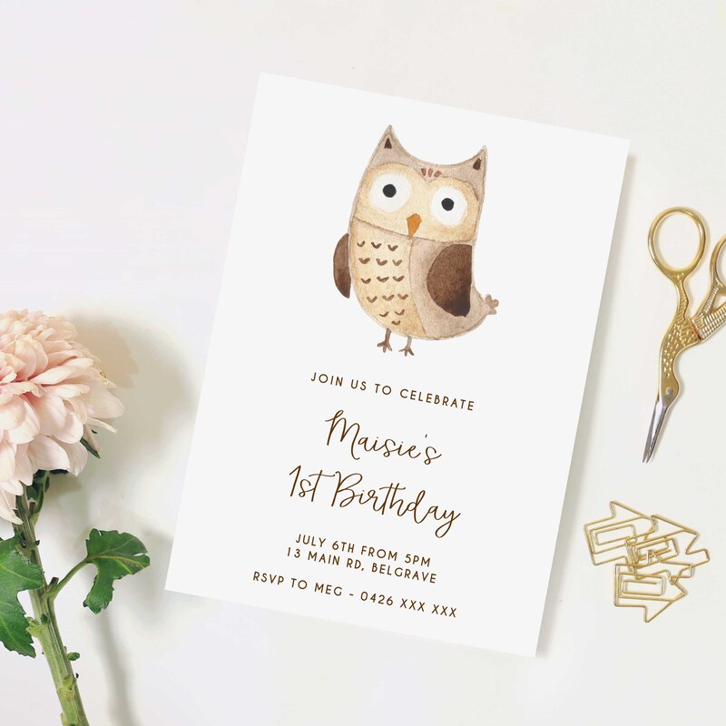 Owl 1st Birthday - Etsy