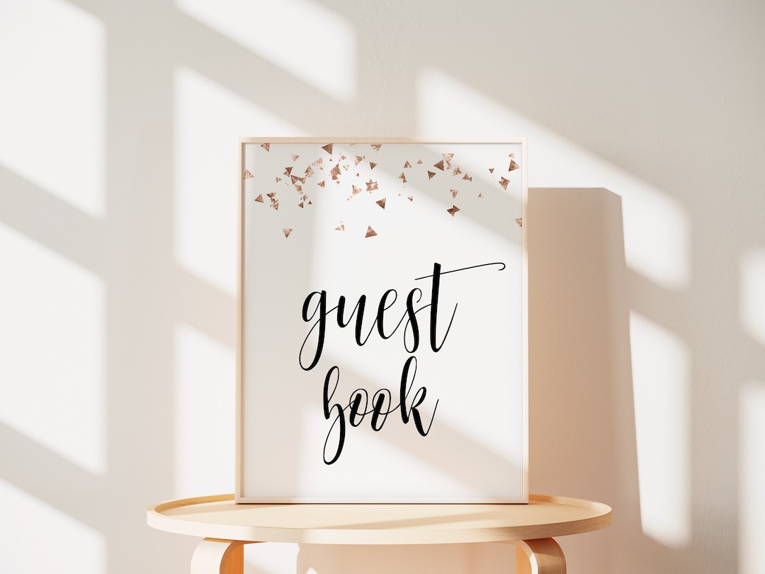 Guestbook Sign INSTANT DOWNLOAD Printable Guest Book Party Sign ...