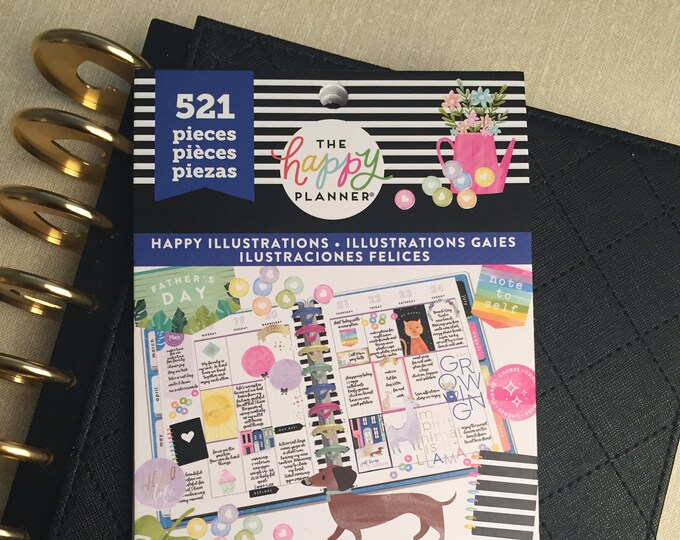 Classic Happy Planner Sticker Book HAPPY IILLUSTRATIONS Planner ...