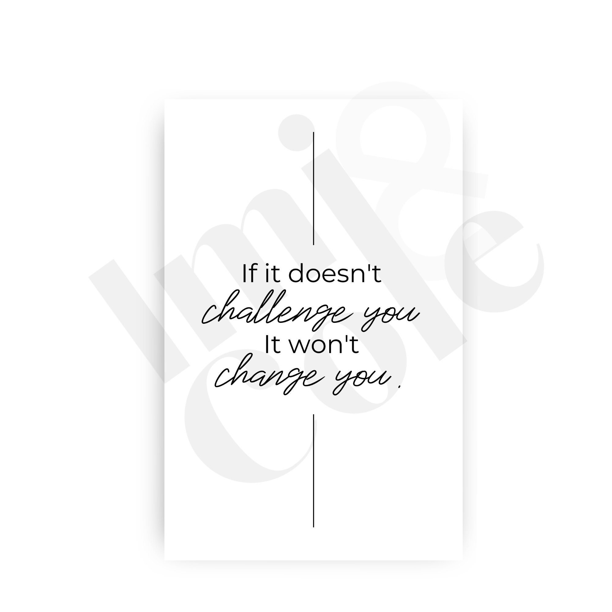 Printable Dashboard | Challenge & Change | Half Letter - Etsy