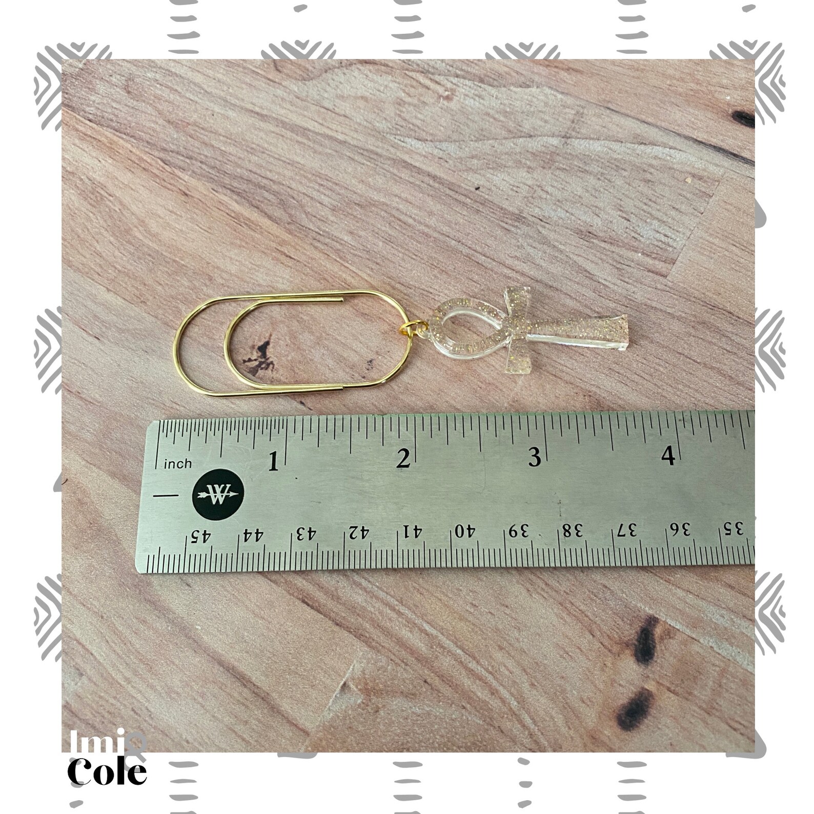 Ankh Planner Clip | GOLD GLITTER | Bookmark - Etsy
