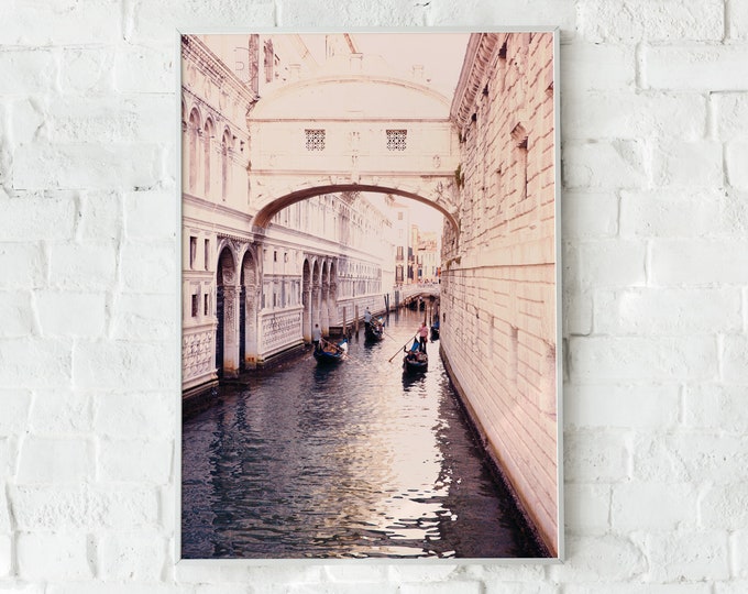 The Bridge of Sighs, Venice Itally Poster Beautiful Italian Scene ...