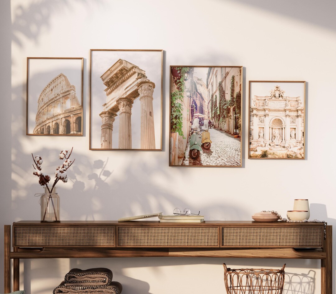 Rome Art Print Set, Rome Gallery Wall Set, Italy Art Print Set of 4 ...