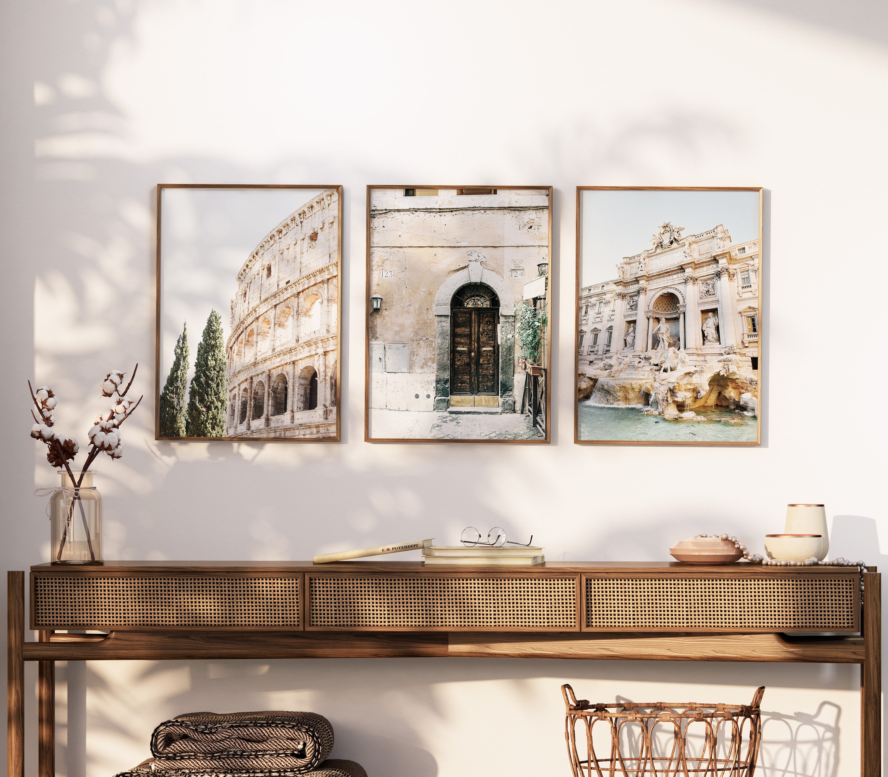Rome Gallery Wall Set, Italy Art Print Set of 3, Rome Art Print Set ...