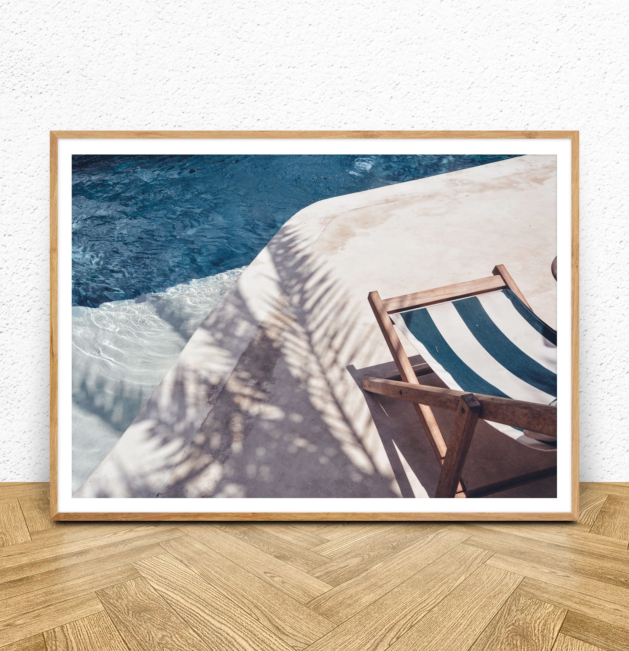 Beach Chair Art Print Beach Wall Decor Tropical Art Print - Etsy