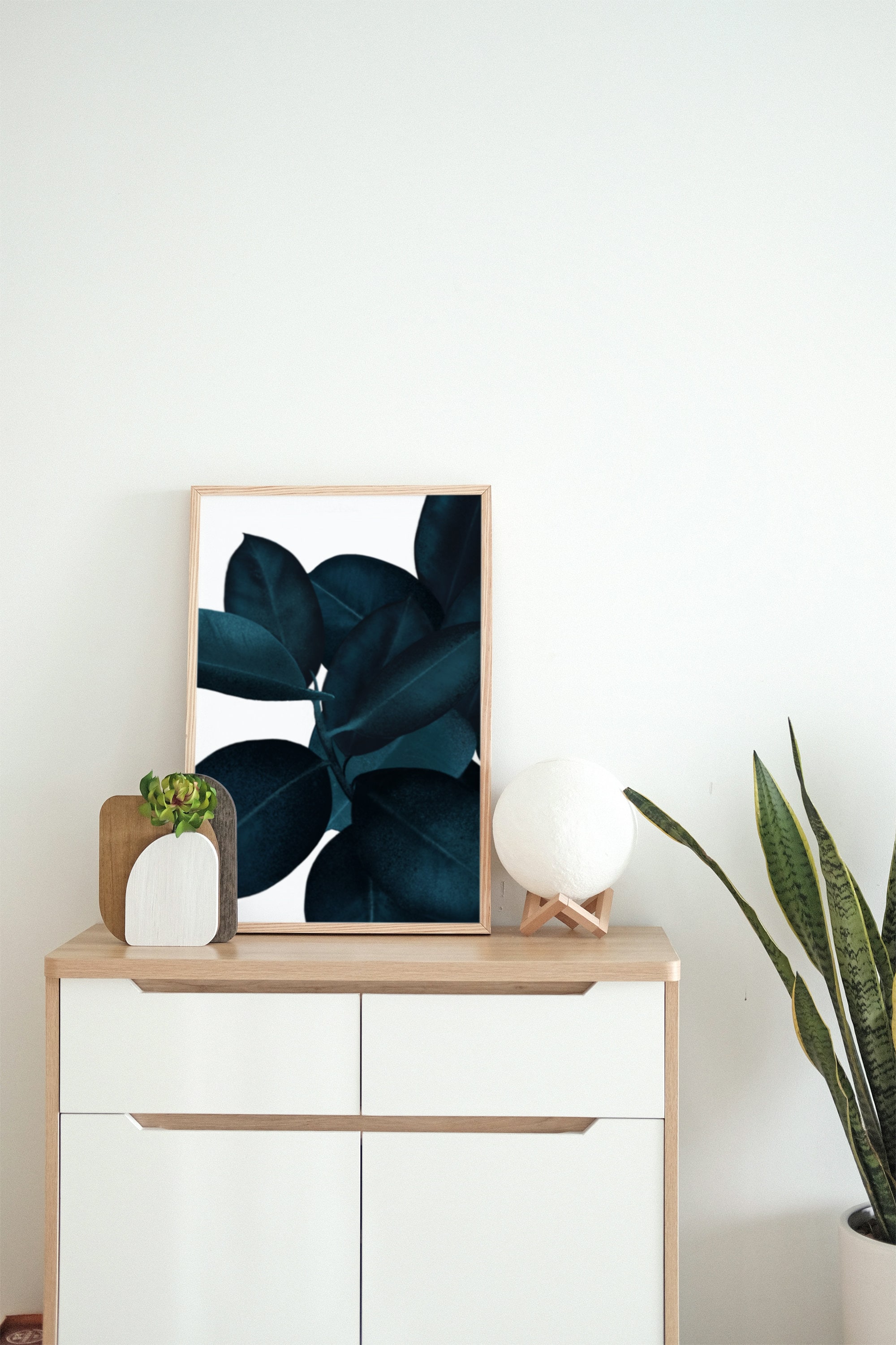 Modern Botanical Art Print Printable Wall Art Minimalist Art | Etsy