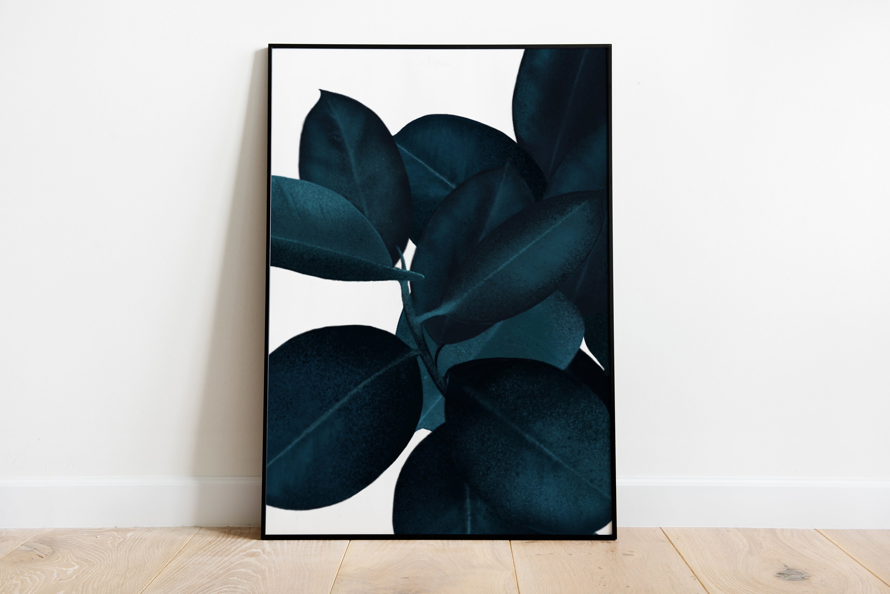 Modern Botanical Art Print Printable Wall Art Minimalist Art | Etsy