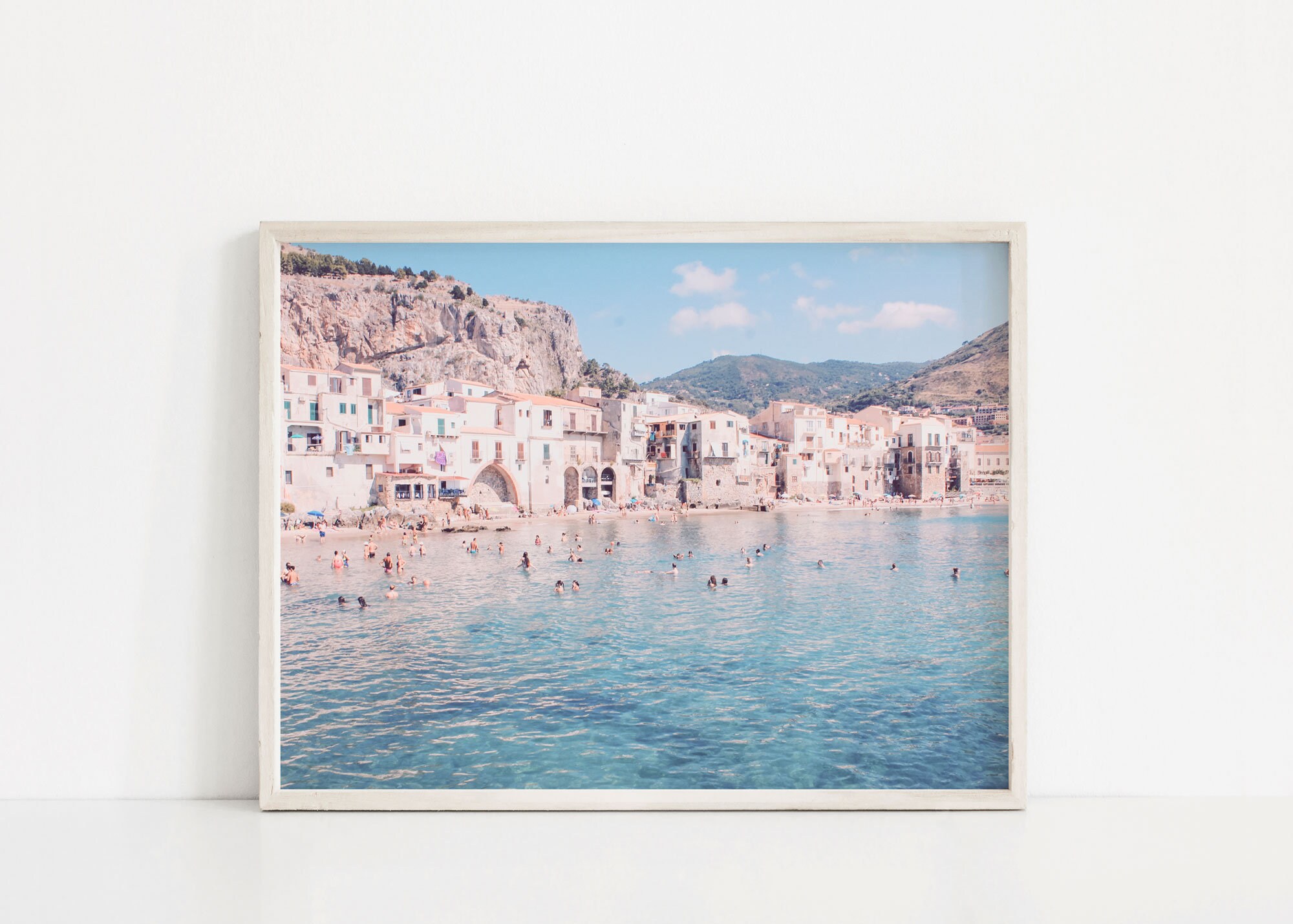 Mediterranean Beach Art Print, Greece Art Print, Mediterranean Wall Art ...