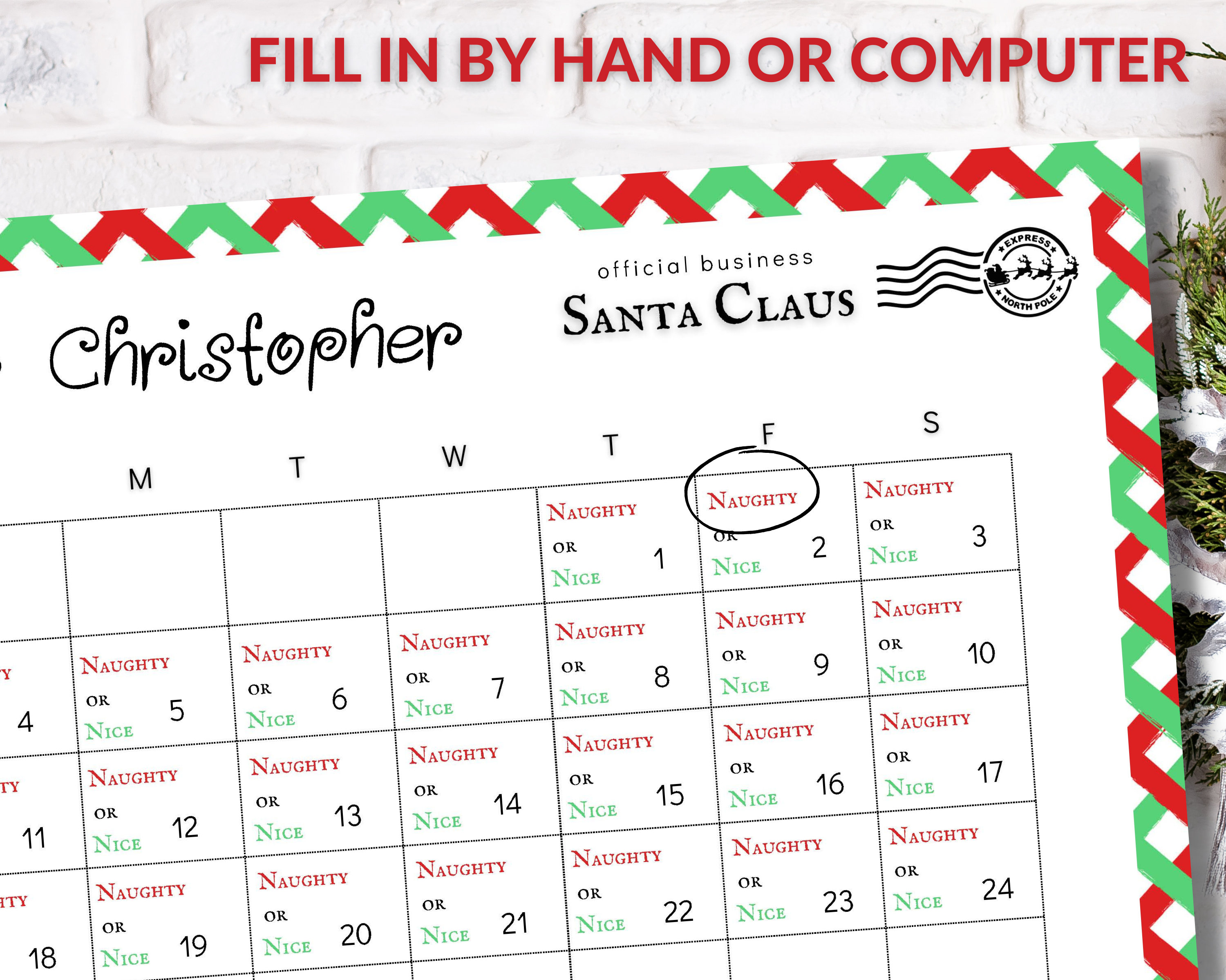 Elf Report Card, Bad Behavior Letter, Elf Warning, Elf Stationary ...