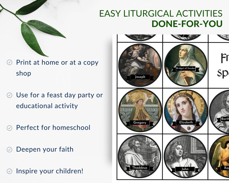 All Saints Day Party Bundle, Game Bundle, Bingo, Catholic Learning ...