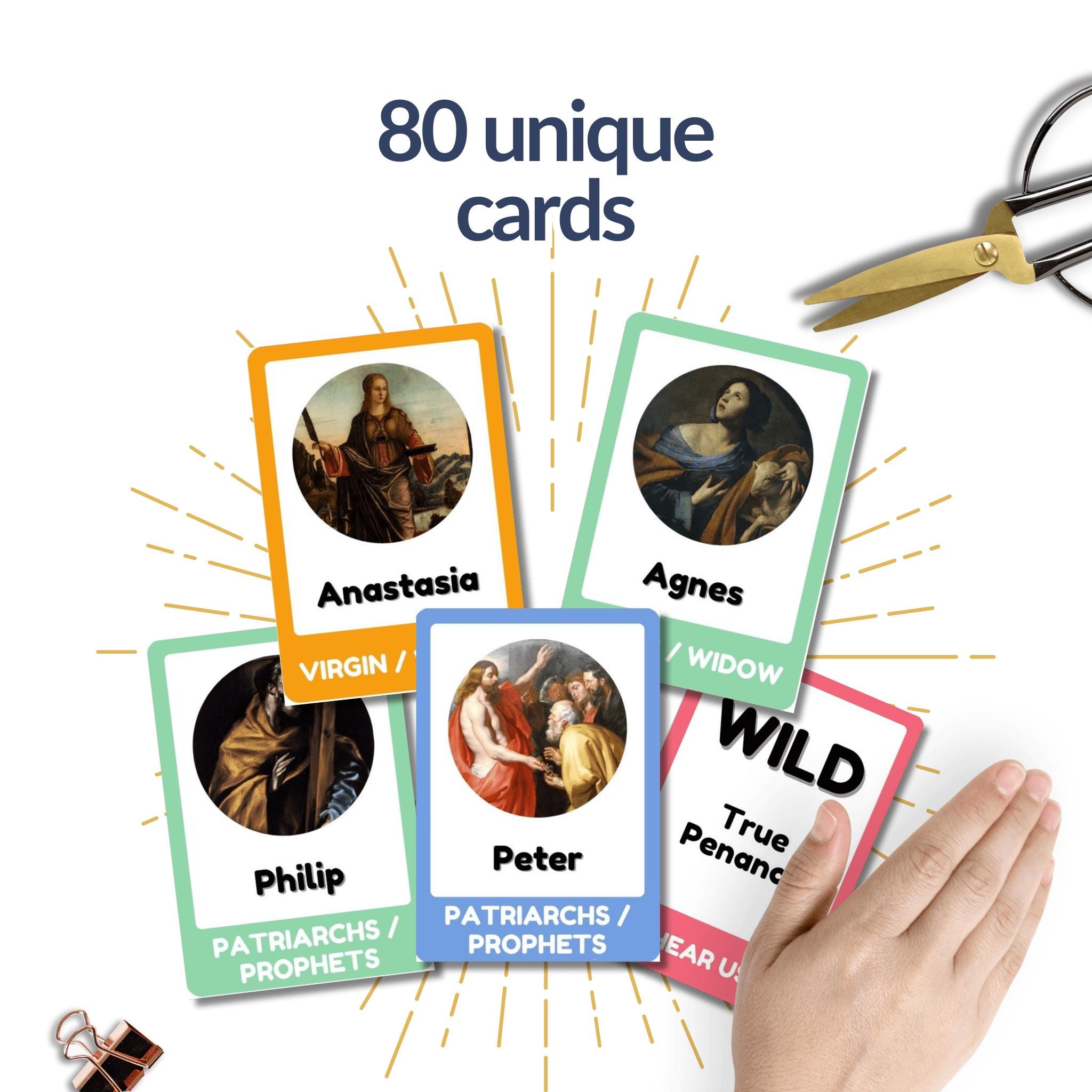 All Saints Day Activities Card Game, Printable, Litany of Saints ...