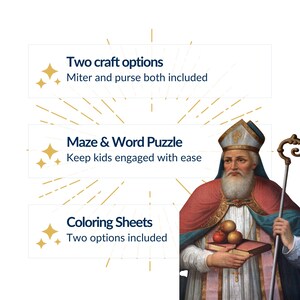Saint Nicholas Day Products, St Nicholas Download Coloring Page, St ...