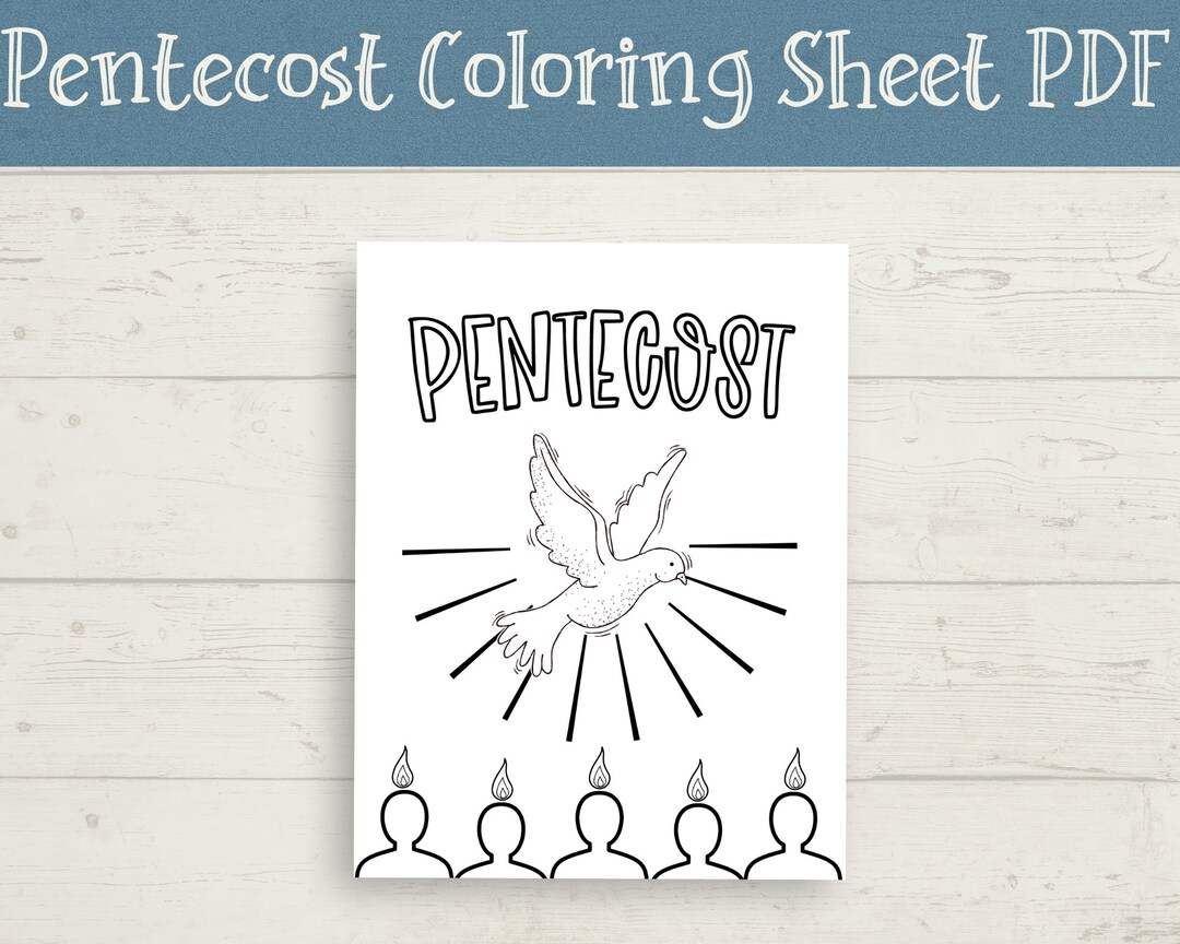 Pentecost Sunday School Coloring Page Liturgical Calendar Catholic ...