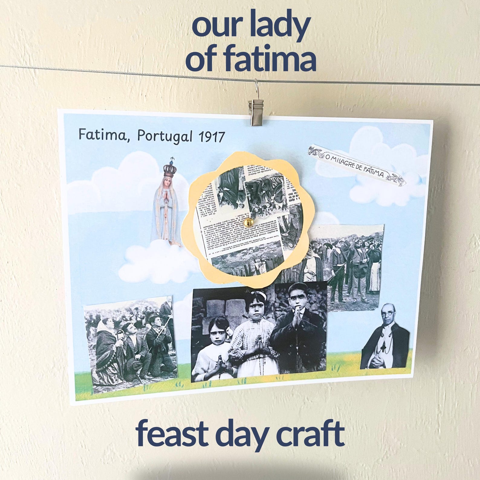 Our Lady of Fatima Feast Day Activities for Children and the Miracle of ...