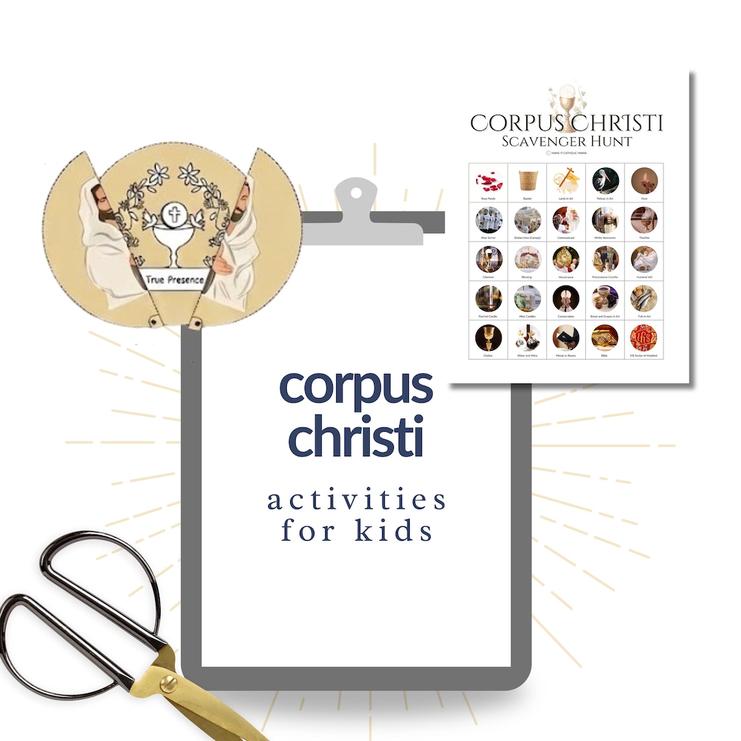 Corpus Christi Activities for Kids, Liturgical Living Printable ...