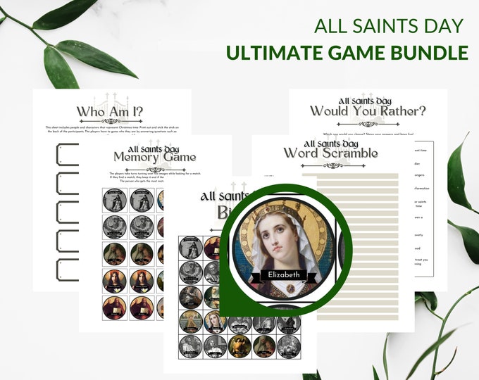 All Saints Day Bingo Game PDF Party Printable - Etsy Canada