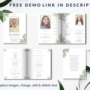 Catholic Funeral Program Template Catholic Mass Service Funeral Mass ...
