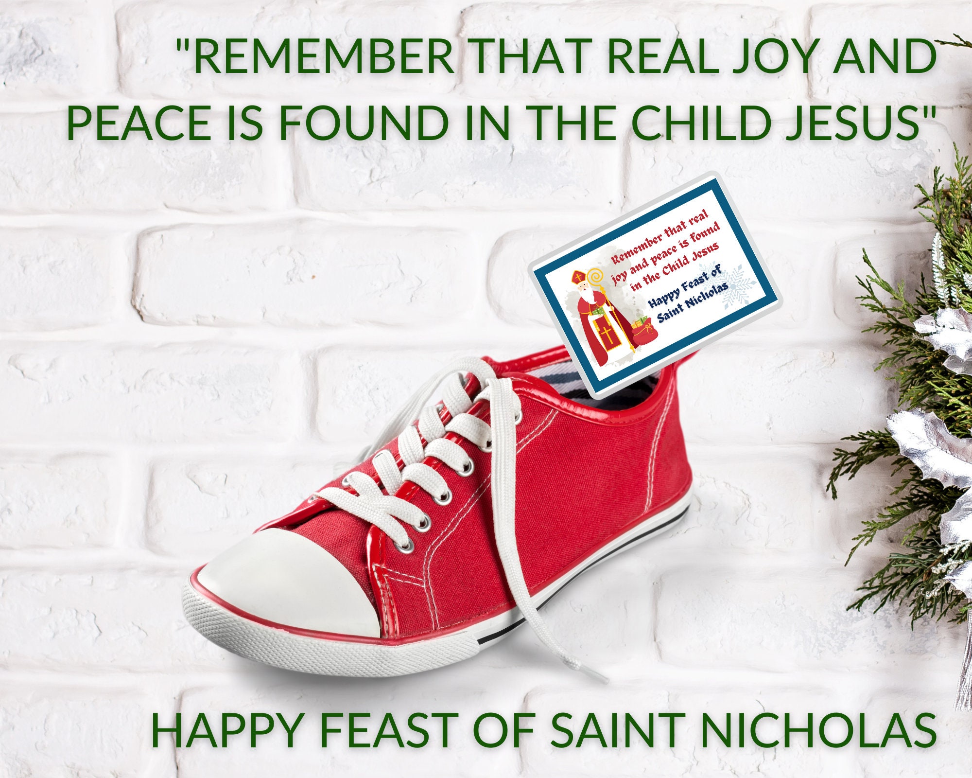 Saint Nicholas Day Card Favors, St. Nick Day, Saint Nick Day Gifts ...