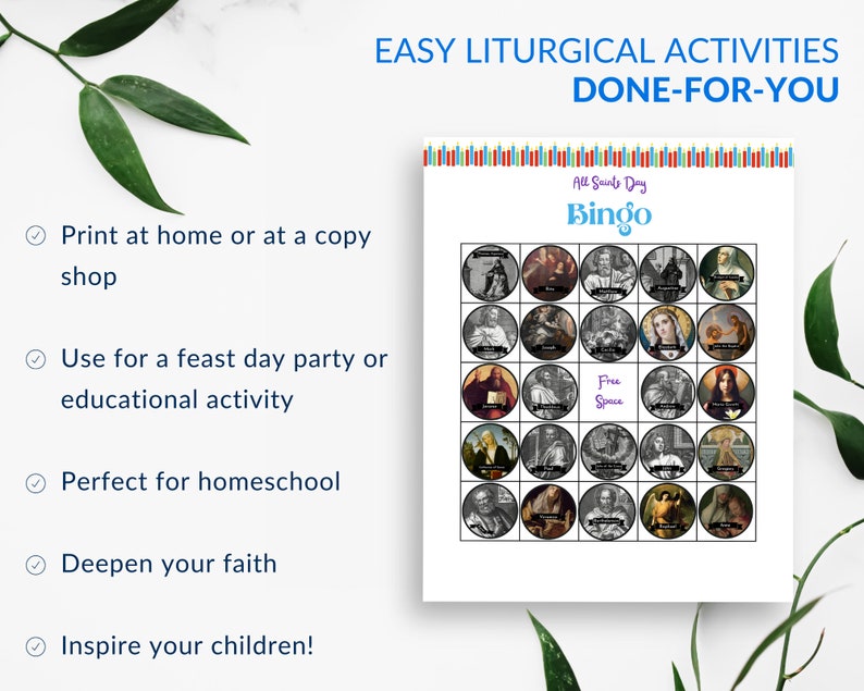 All Saints Day Party Bundle Game Bundle Catholic Learning - Etsy