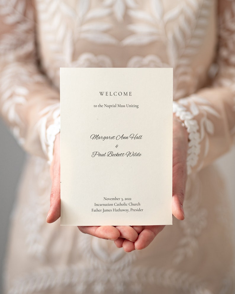 TLM Catholic Wedding Program Mass Template Traditional Latin - Etsy