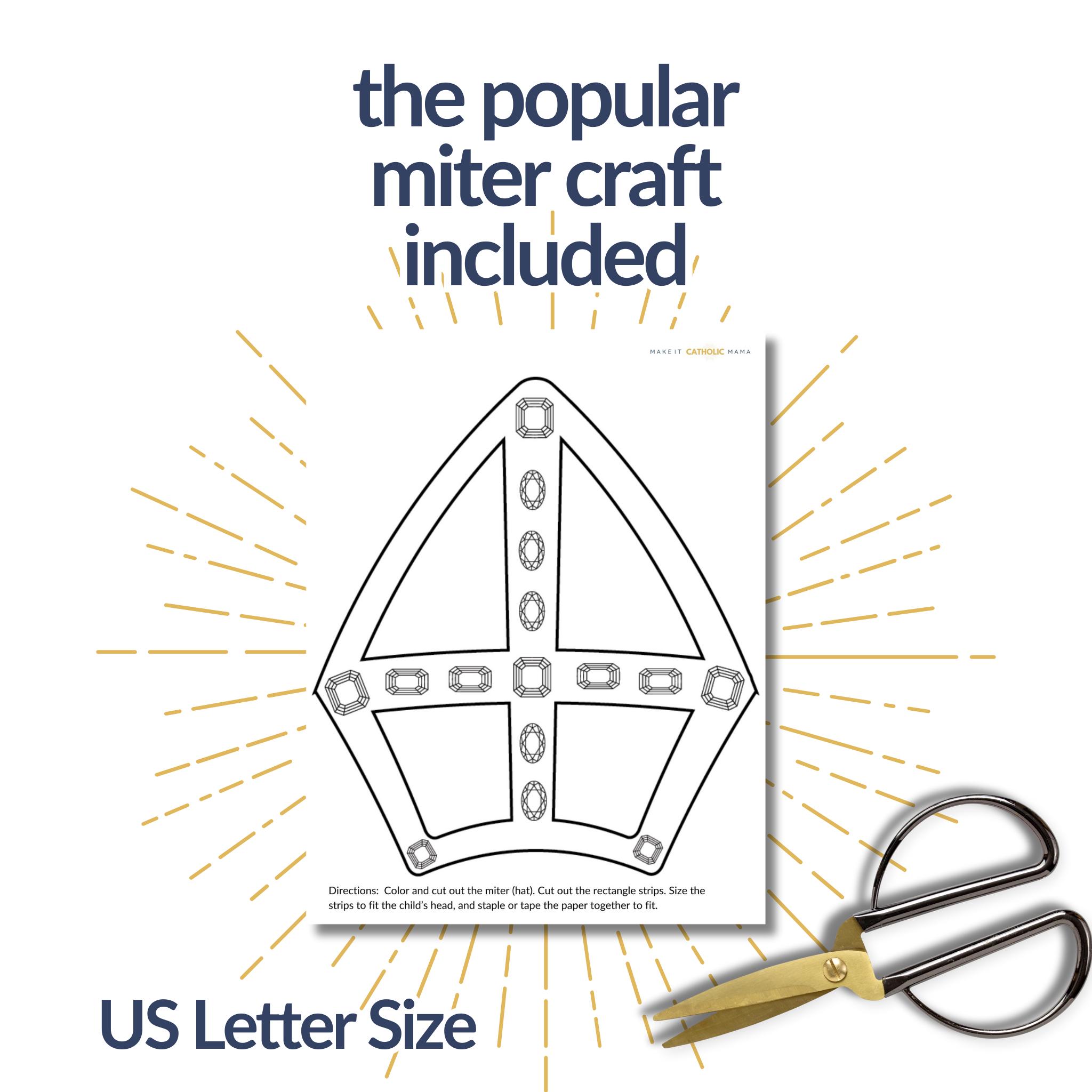 Saint Nicholas Day Products, St Nicholas Download Coloring Page, St ...
