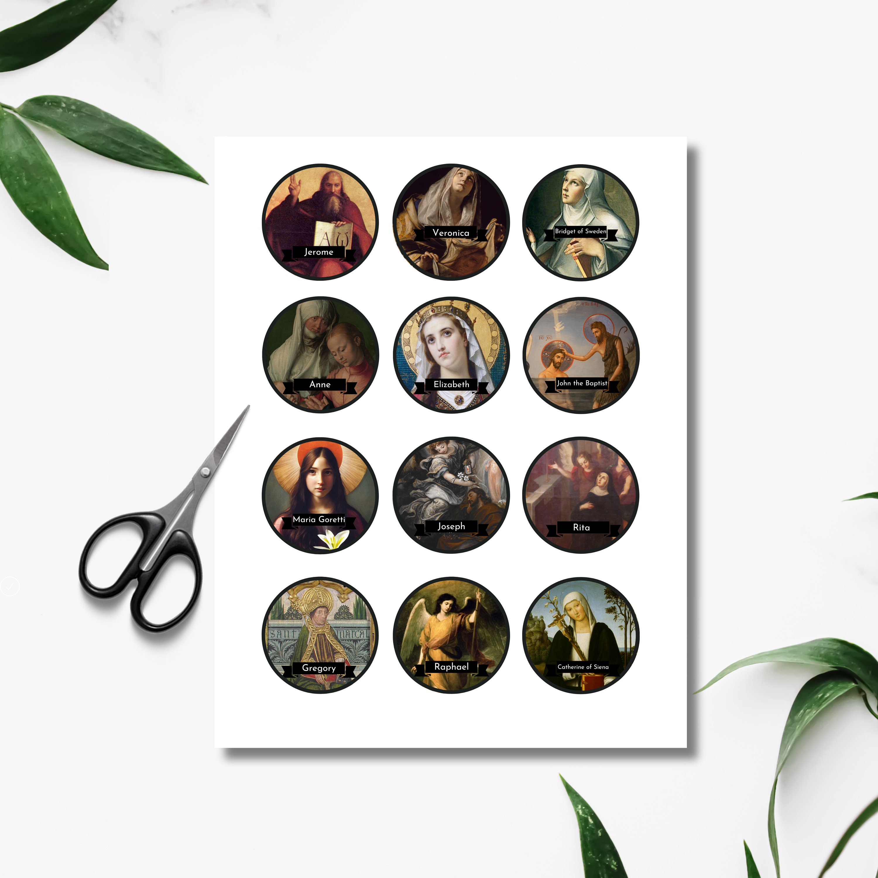 All Saints Cupcake Toppers Day Party Printable, Catholic Halloween ...