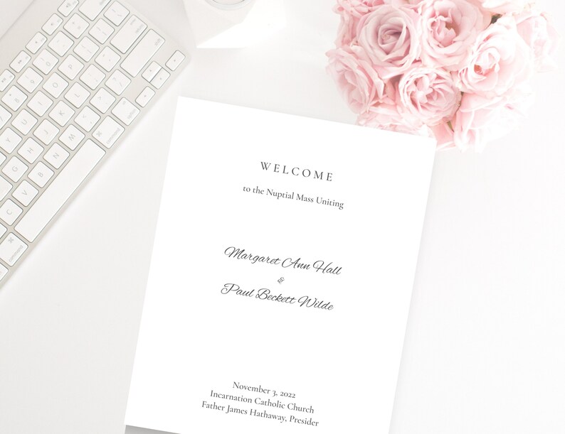 TLM Catholic Wedding Program Mass Template Traditional Latin - Etsy