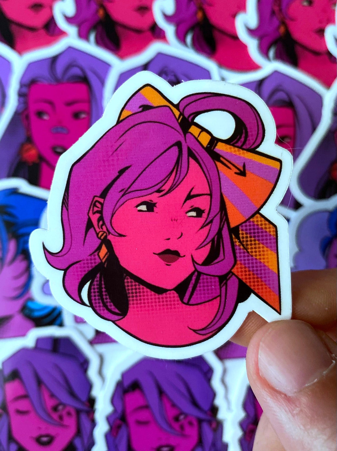 OC Pop-Art Köpfe Vinyl Sticker - Etsy.de