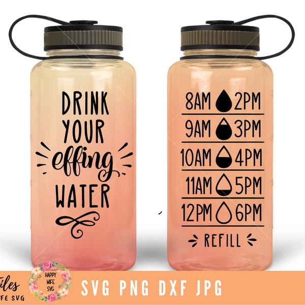 Drink Your Effing Water Svg - Etsy