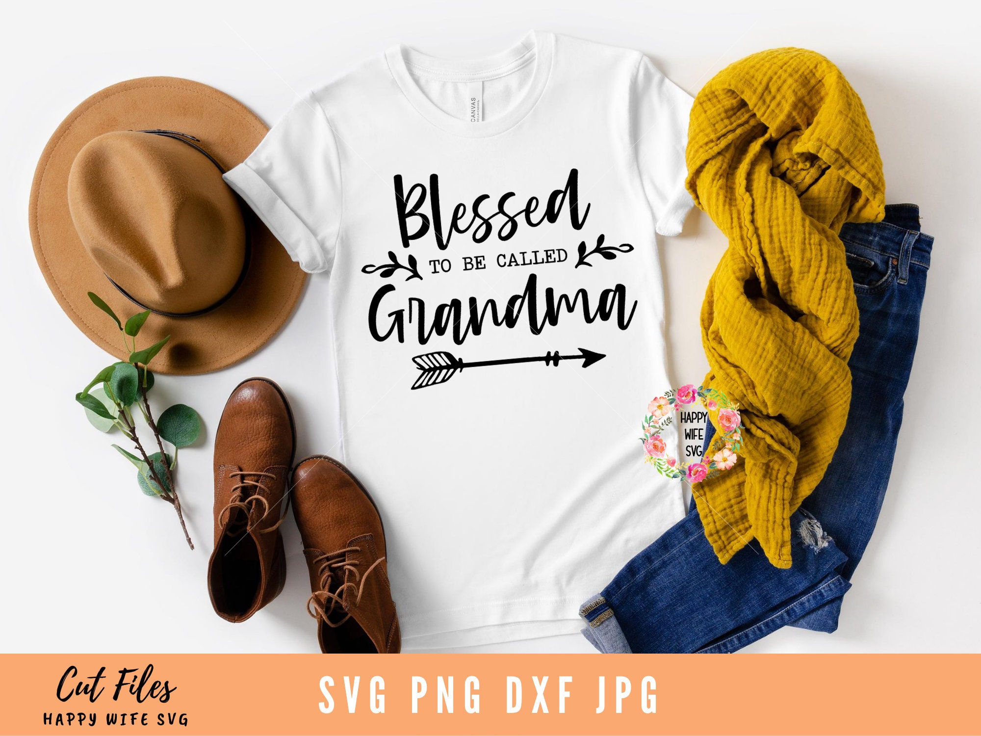 Blessed To Be Called Grandma Svg Blessed Grandma Svg Blessed Etsy