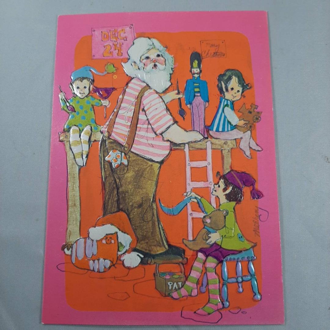 Vintage Christmas Buzza Cardozo Greeting Cards Crafting Scrapbook - Etsy