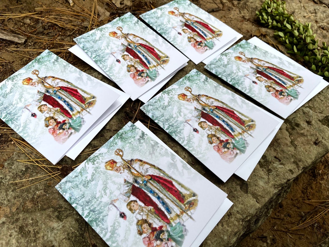 St. Nicholas Greeting Cards | Catholic Christmas Greeting Cards ...