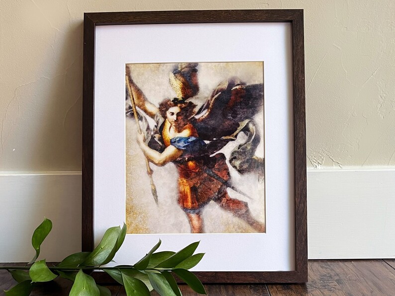 St. Michael the Archangel Print | Catholic Artwork | St. Michael ...