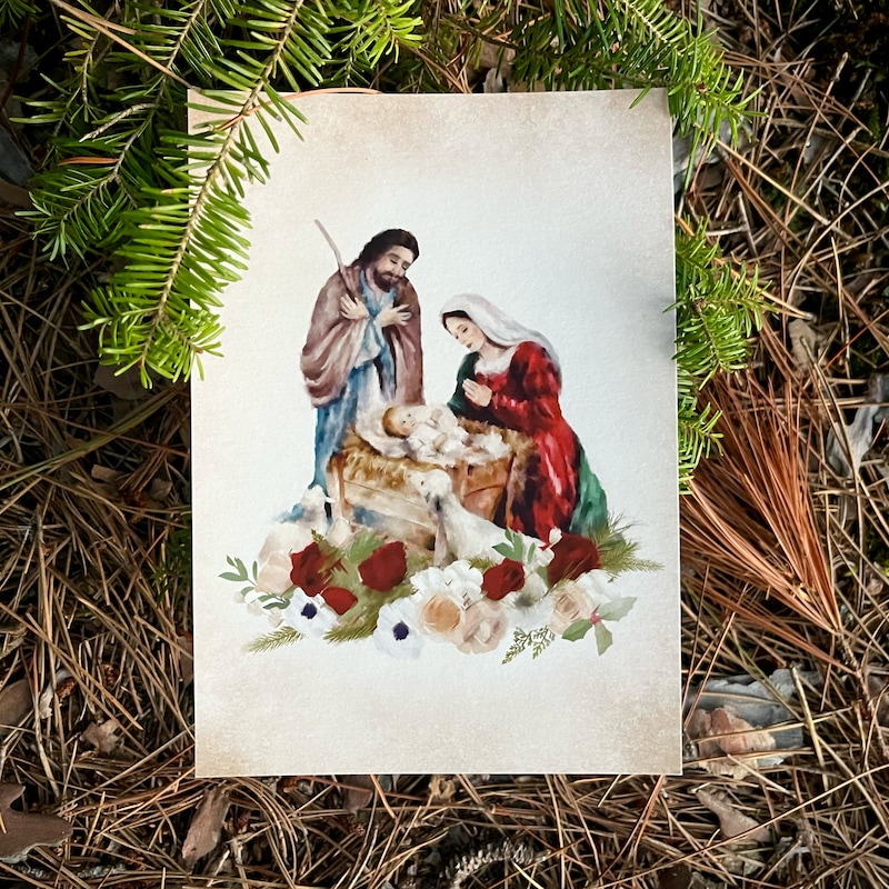 Nativity Print - Etsy