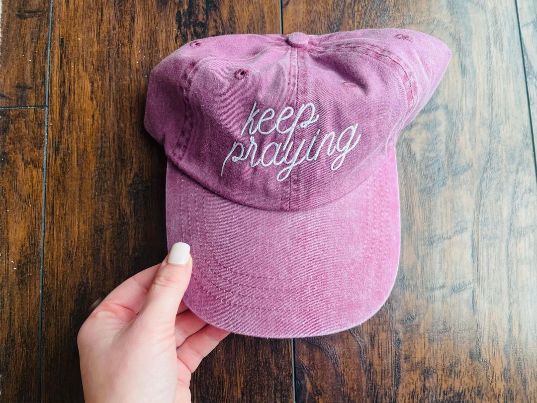 Keep Praying Embroidered Ball Cap | Catholic Hat | Catholic Gifts for ...
