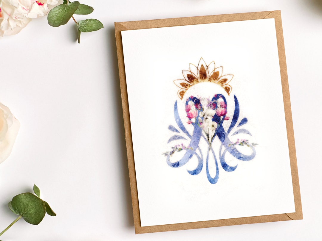 Virgin Mary Monogram Print Catholic Artwork Virgin Mary - Etsy