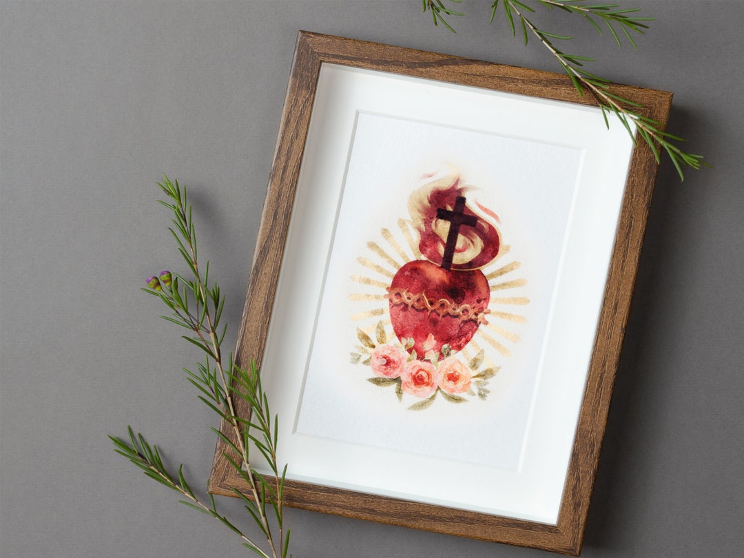 Sacred Heart of Jesus Print | Catholic Artwork | Sacred Heart ...