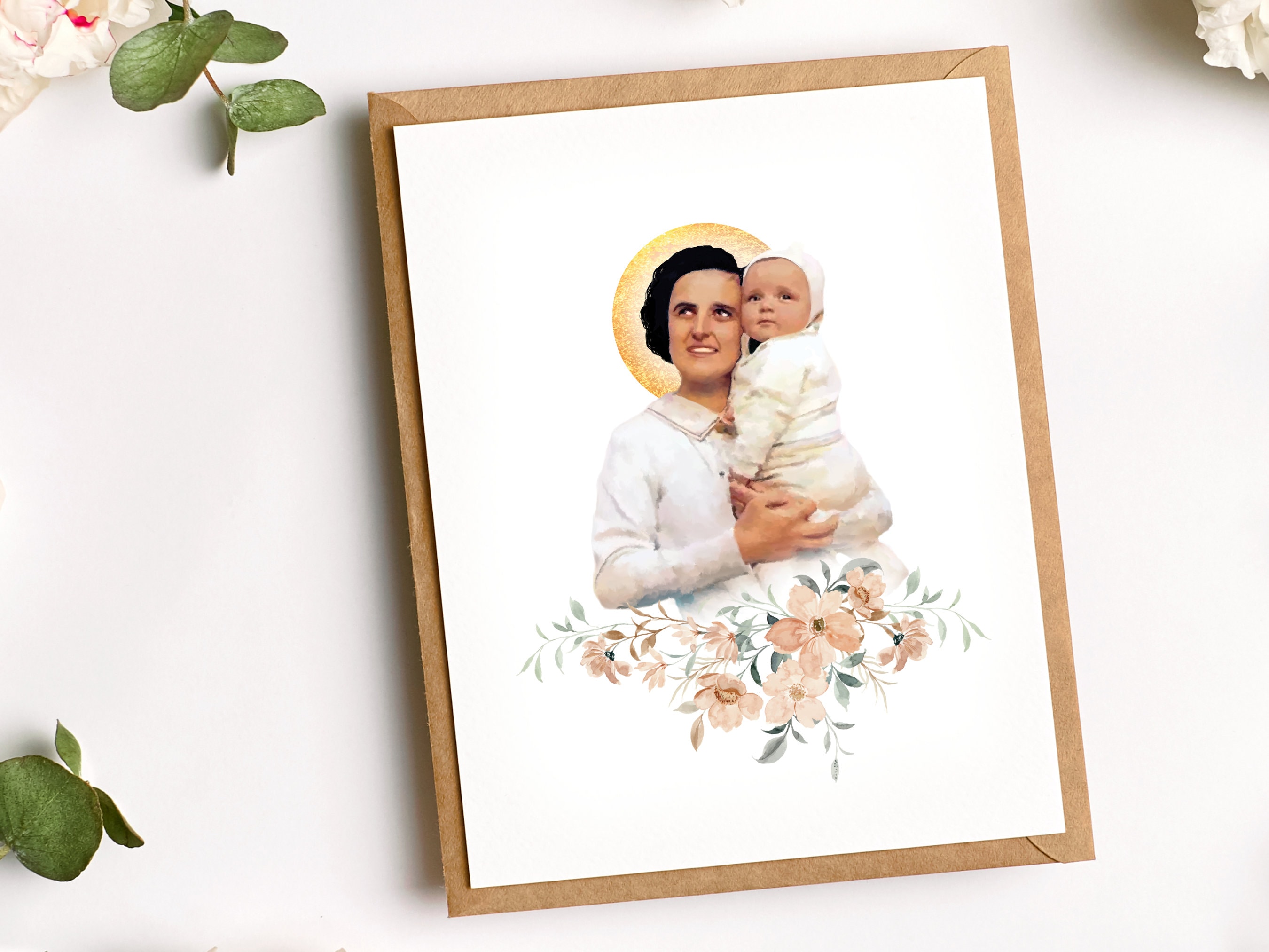 St. Gianna Molla Print | Catholic Artwork | St. Gianna | Catholic ...