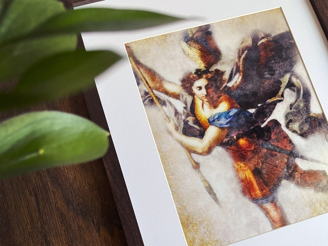St. Michael the Archangel Print Catholic Artwork St. - Etsy