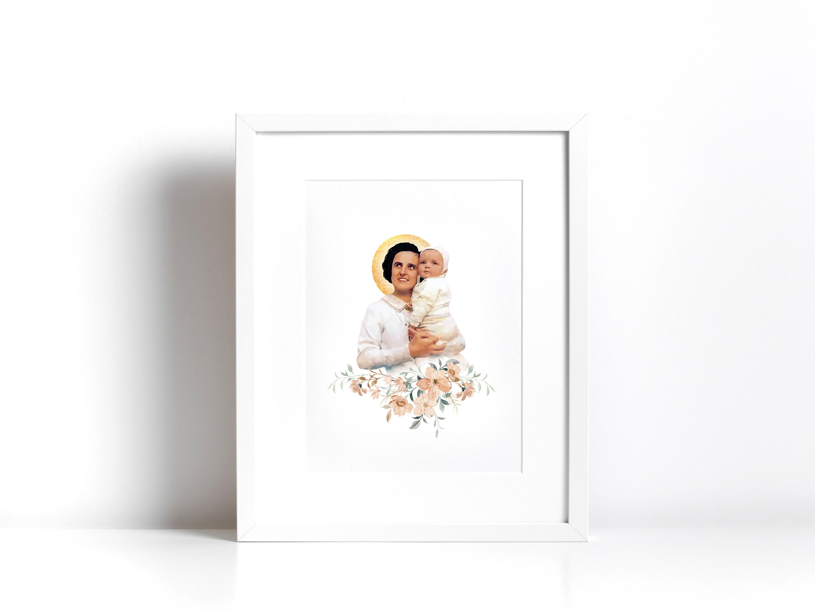 St. Gianna Molla Print | Catholic Artwork | St. Gianna | Catholic ...