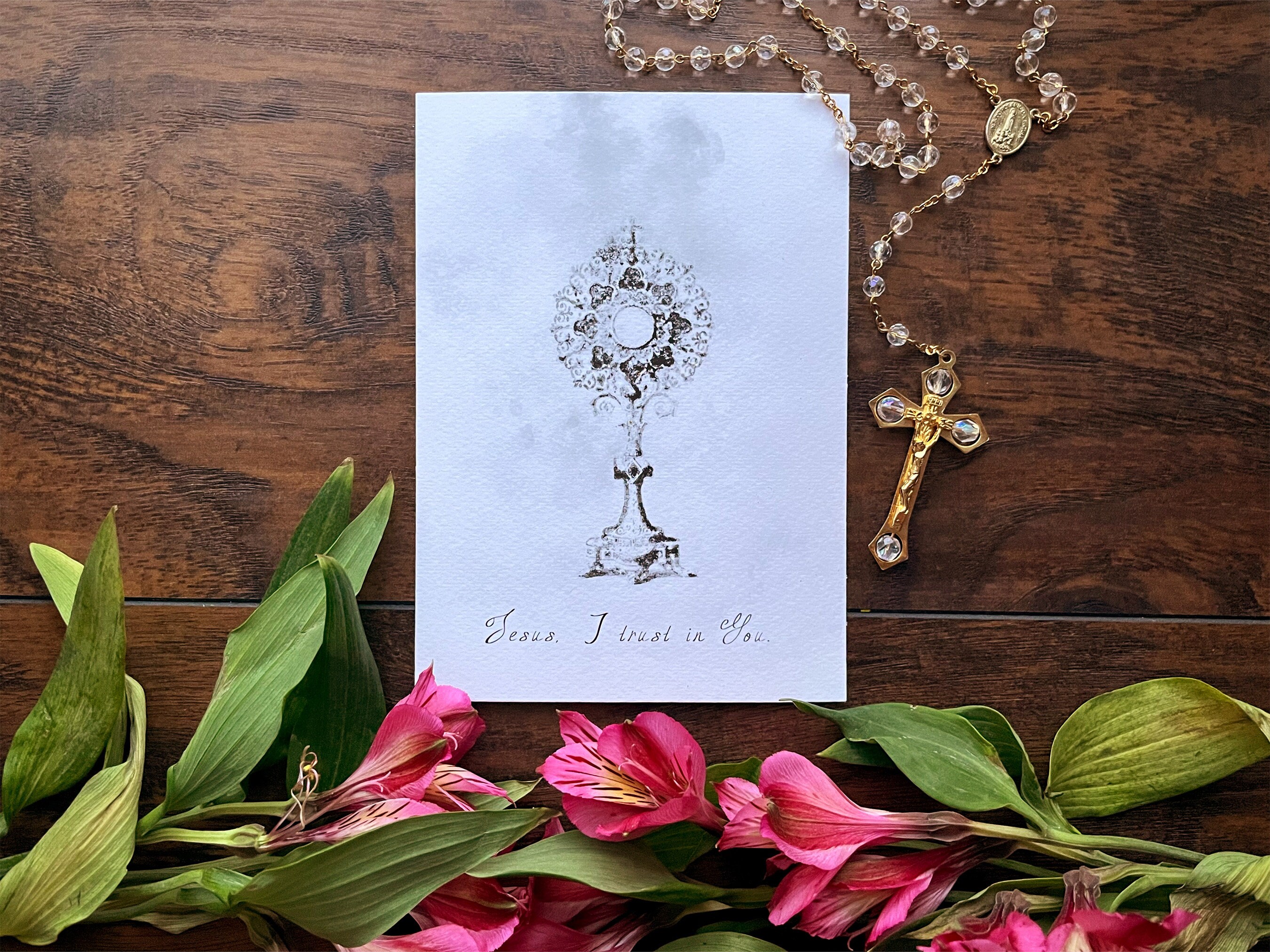 Holy Eucharist Print Monstrance Divine Mercy Catholic - Etsy