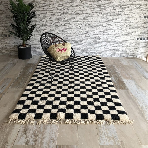 Checkered Rug - Etsy