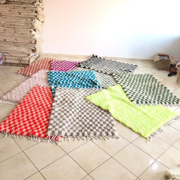 Moroccan Checkered Rug - Etsy