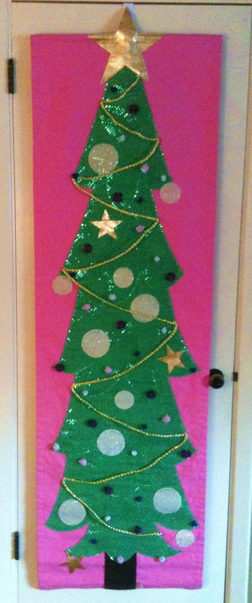 Sparkling Christmas Tree Door - Etsy Norway