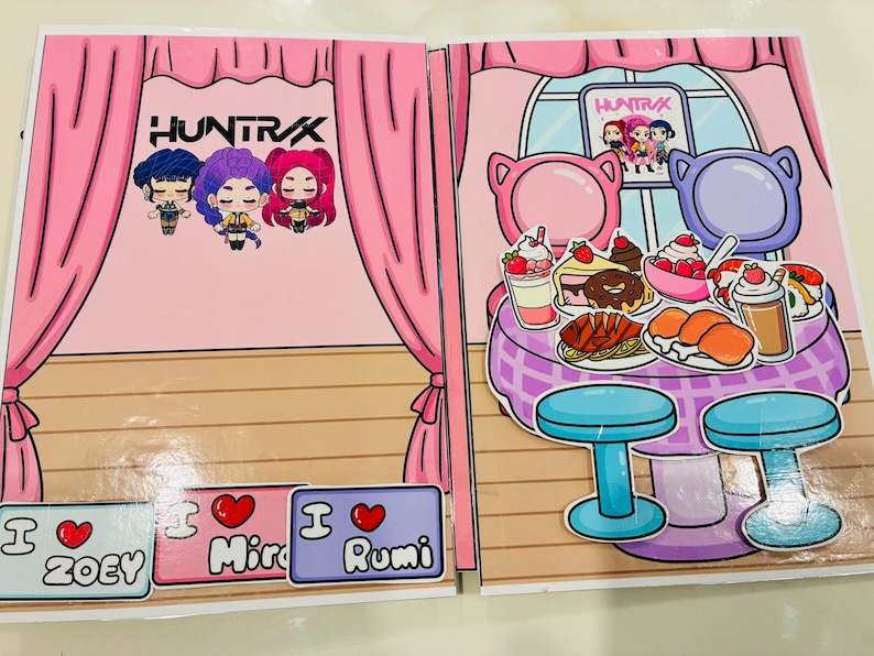 Ready to Ship-hand-cut K-pop Demon Hunter Huntrix Quiet Book | Pre-cut ...