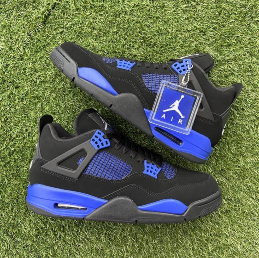 Air Jordan 4 Retro Blue Thunder - Etsy