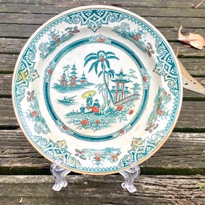 Antique Collectible Honc Pattern Green Plate, Royal Sphinx Factory ...
