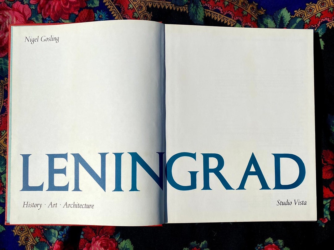 Vintage 1965 Hardback Leningrad: History Art and Architecture by Nigel ...