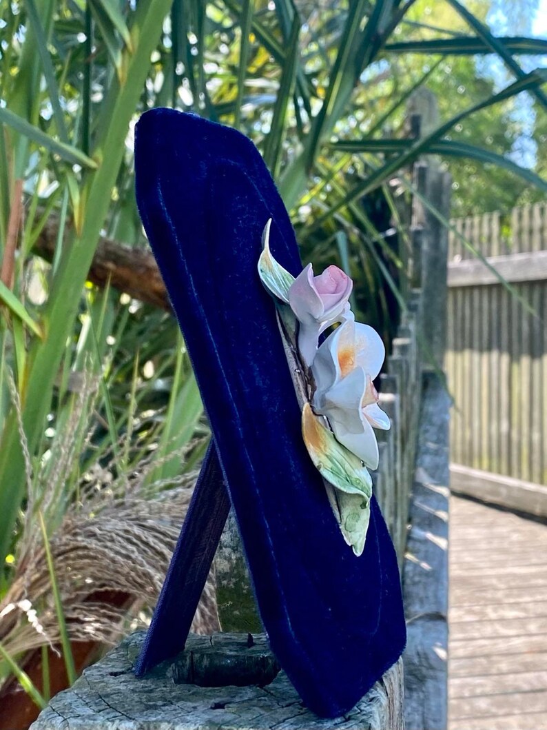 Vintage Velvet Retro Wall Trestle Decor Dark Royal Blue Velvet - Etsy